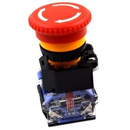 Red Emergency Stop Button-Resettable